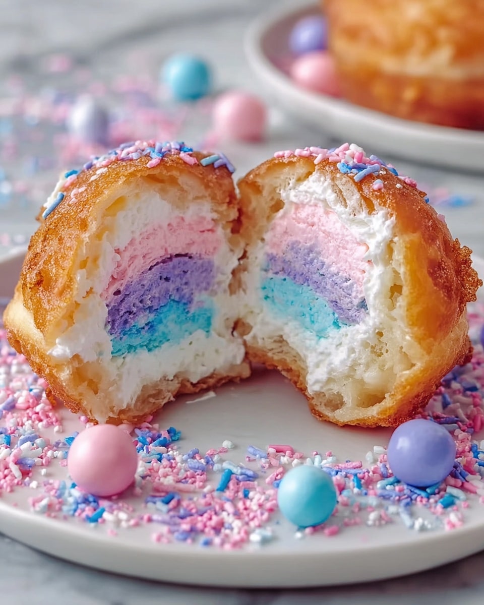 Crispy Cotton Candy Cheesecake Bombs: Irresistible Fun & Delight