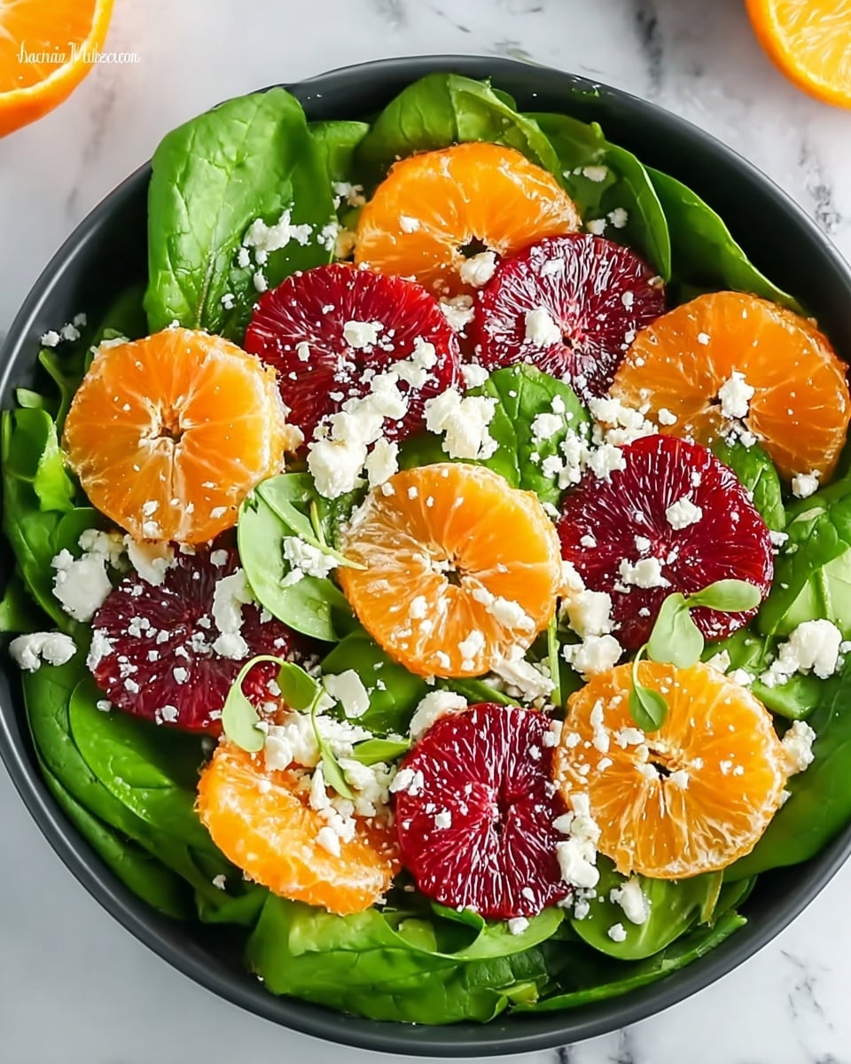 Mandarin Orange Salad with Feta – Fresh & Bright Flavor